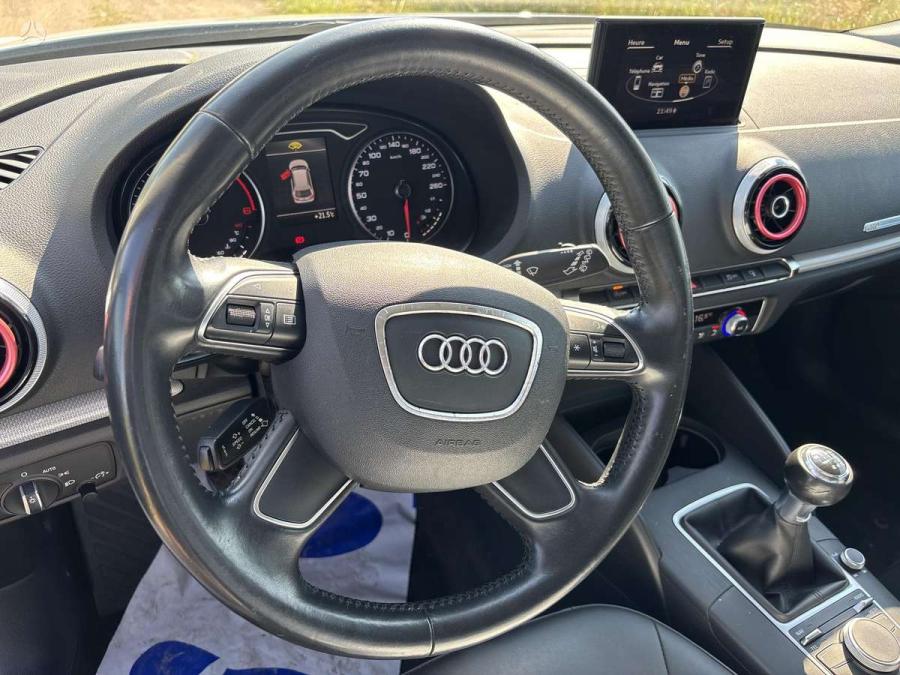 White Audi A3 2016 in Taurage, with an engine capacity of 1.60 L and mileage of 168 thousand km for 8600 €, photo 19 on AUTOMOTO.COM.LV