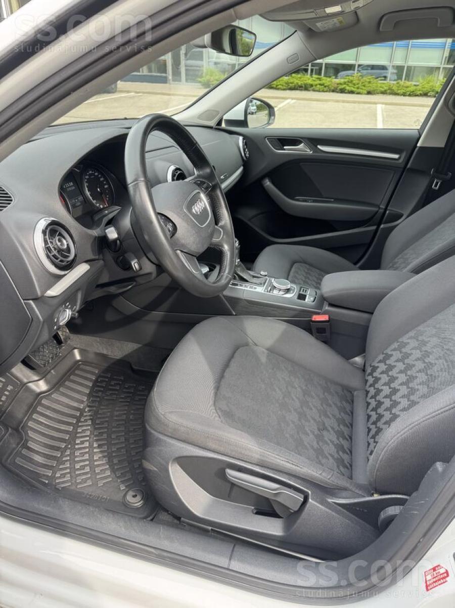 White Audi A3 2016 in Riga, with an engine capacity of 1.60 L and mileage of 211 thousand km for 10000 €, photo 8 on AUTOMOTO.COM.LV