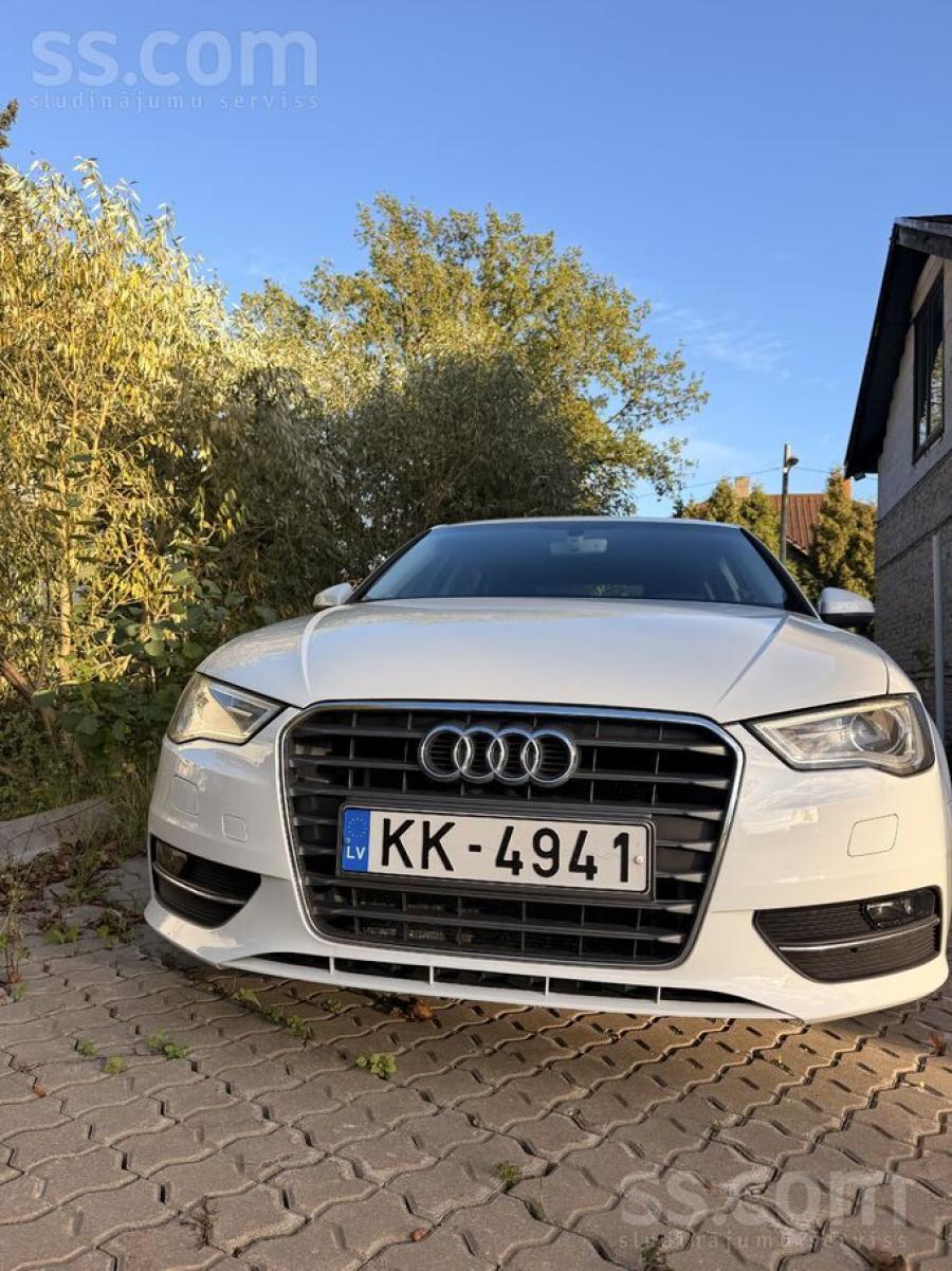 White Audi A3 2016 in Riga, with an engine capacity of 1.60 L and mileage of 326 thousand km for 7850 €, photo 6 on AUTOMOTO.COM.LV