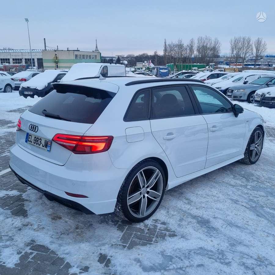 White Audi A3 2017 in Taurage, with an engine capacity of 1.97 L and mileage of 168 thousand km for 15700 €, photo 3 on AUTOMOTO.COM.LV