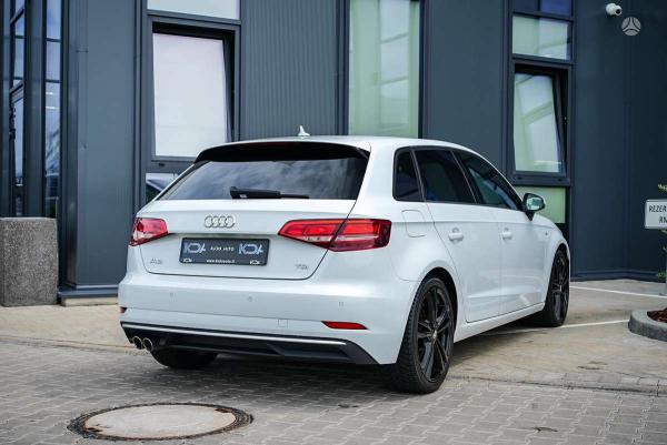 White Audi A3 2017 in Kaunas, with an engine capacity of 1.97 L and mileage of 195 thousand km for 12750 €, photo 10 on AUTOMOTO.COM.LV