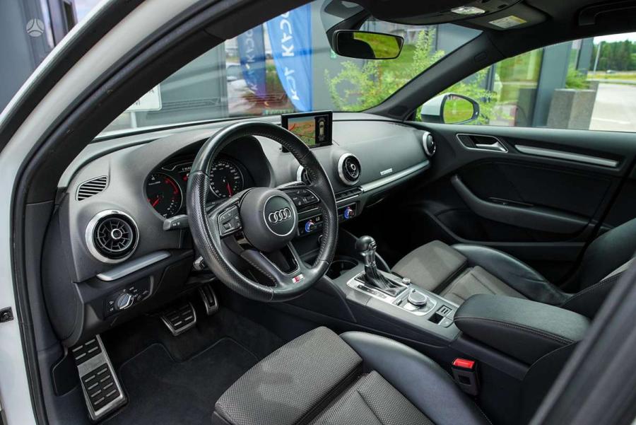 White Audi A3 2017 in Kaunas, with an engine capacity of 1.97 L and mileage of 195 thousand km for 12750 €, photo 26 on AUTOMOTO.COM.LV