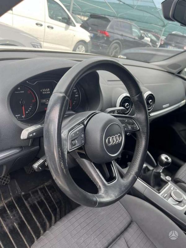 White Audi A3 2017 in Panevezys, with an engine capacity of 1.60 L and mileage of 235 thousand km for 9500 €, photo 9 on AUTOMOTO.COM.LV