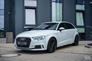 White Audi A3 2017 in Kaunas, with an engine capacity of 2.00 L and mileage of 195 thousand km for 12450 €, photo 3 on AUTOMOTO.COM.LV