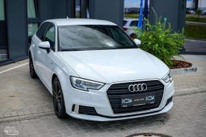 White Audi A3 2017 in Kaunas, with an engine capacity of 2.00 L and mileage of 195 thousand km for 12450 €, photo 4 on AUTOMOTO.COM.LV