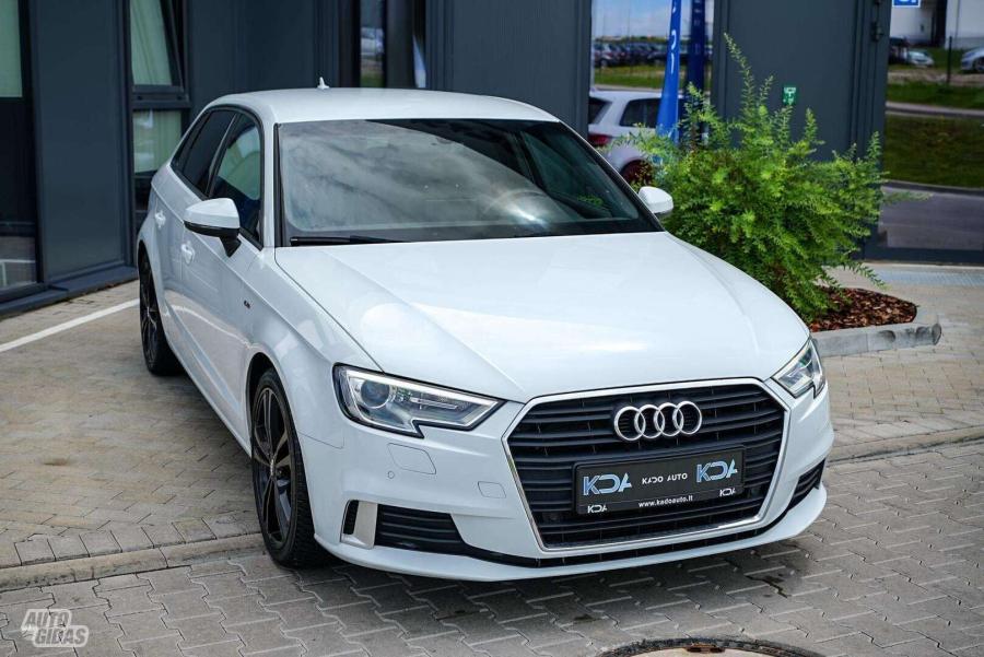White Audi A3 2017 in Kaunas, with an engine capacity of 2.00 L and mileage of 195 thousand km for 12450 €, photo 4 on AUTOMOTO.COM.LV