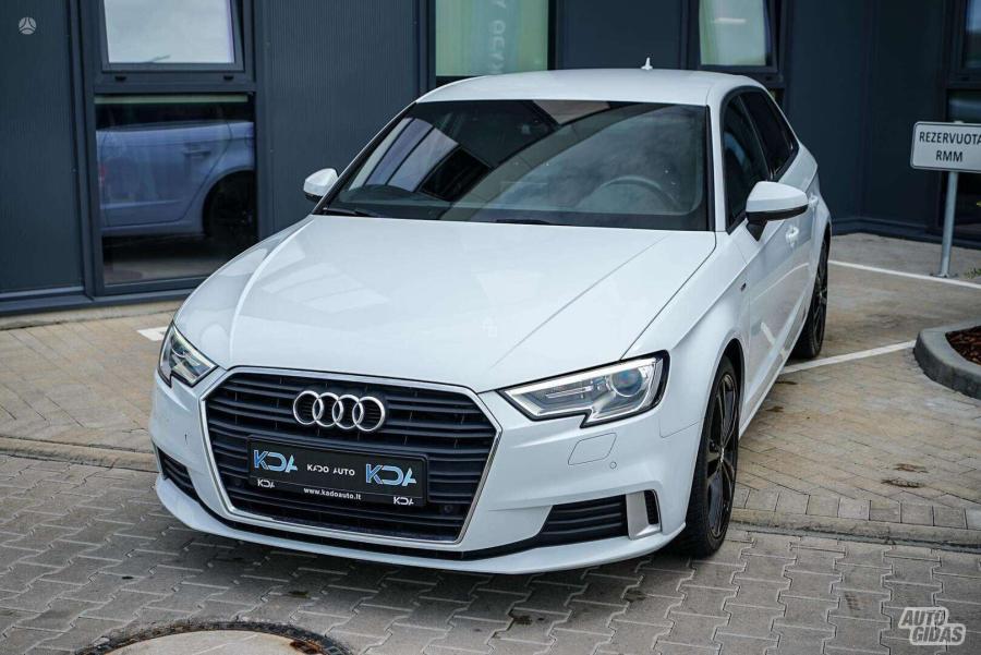 White Audi A3 2017 in Kaunas, with an engine capacity of 2.00 L and mileage of 195 thousand km for 12450 €, photo 6 on AUTOMOTO.COM.LV