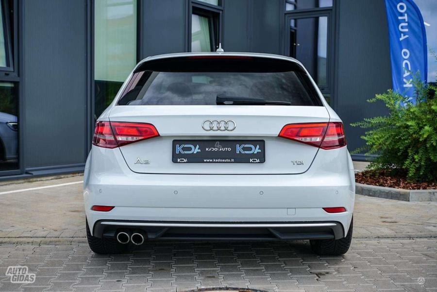 White Audi A3 2017 in Kaunas, with an engine capacity of 2.00 L and mileage of 195 thousand km for 12450 €, photo 13 on AUTOMOTO.COM.LV