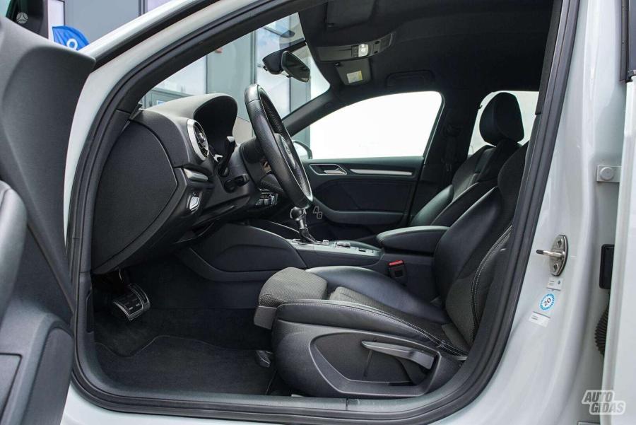 White Audi A3 2017 in Kaunas, with an engine capacity of 2.00 L and mileage of 195 thousand km for 12450 €, photo 25 on AUTOMOTO.COM.LV