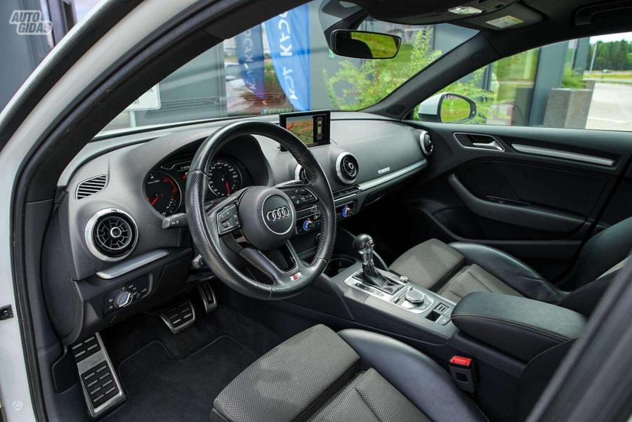 White Audi A3 2017 in Kaunas, with an engine capacity of 2.00 L and mileage of 195 thousand km for 12450 €, photo 26 on AUTOMOTO.COM.LV
