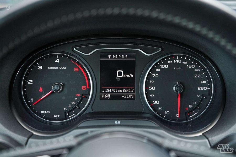 White Audi A3 2017 in Kaunas, with an engine capacity of 2.00 L and mileage of 195 thousand km for 12450 €, photo 28 on AUTOMOTO.COM.LV