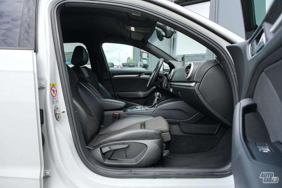White Audi A3 2017 in Kaunas, with an engine capacity of 2.00 L and mileage of 195 thousand km for 12450 €, photo 38 on AUTOMOTO.COM.LV