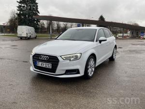 White Audi A3 2018 in Ogre, with an engine capacity of 1.60 L and mileage of 191 thousand km for 13250 €, photo 4 on AUTOMOTO.COM.LV