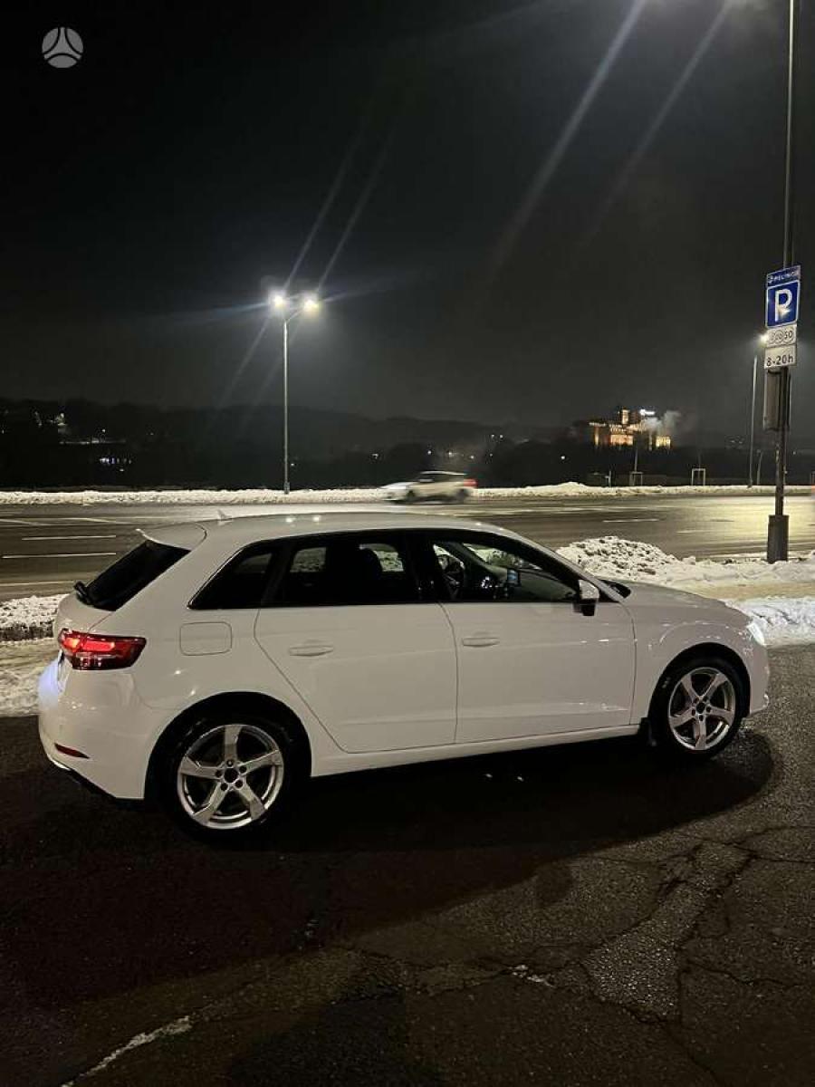 White Audi A3 2018 in Kaunas, with an engine capacity of 1.40 L and mileage of 134 thousand km for 15000 €, photo 10 on AUTOMOTO.COM.LV