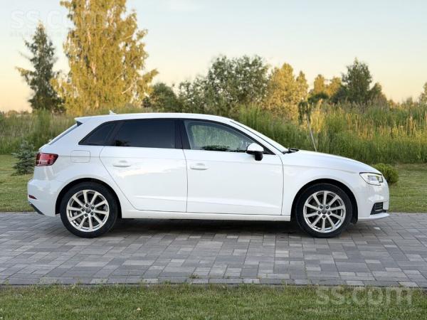 White Audi A3 2018 in Ogre, with an engine capacity of 1.60 L and mileage of 191 thousand km for 12590 €, photo 5 on AUTOMOTO.COM.LV