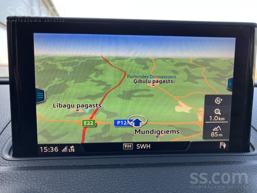 White Audi A3 2019 in Talsi, with an engine capacity of 1.50 L and mileage of 210 thousand km for 14500 €, photo 12 on AUTOMOTO.COM.LV