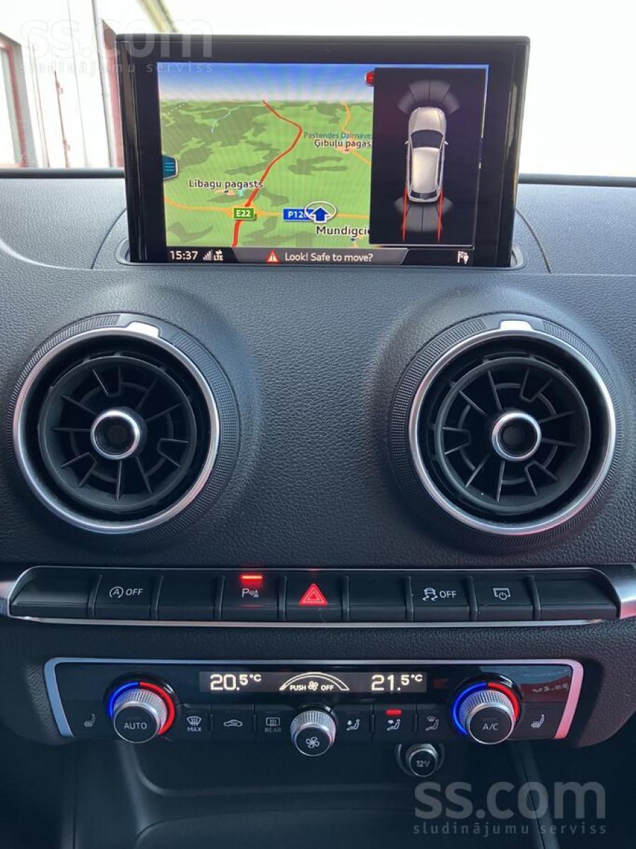 White Audi A3 2019 in Talsi, with an engine capacity of 1.50 L and mileage of 210 thousand km for 14500 €, photo 14 on AUTOMOTO.COM.LV