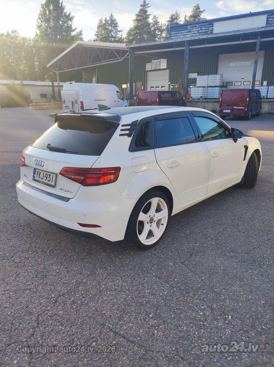 White Audi A3 2020 in Tallinn, with an engine capacity of 1.50 L and mileage of 214 thousand km for 17500 €, photo 5 on AUTOMOTO.COM.LV