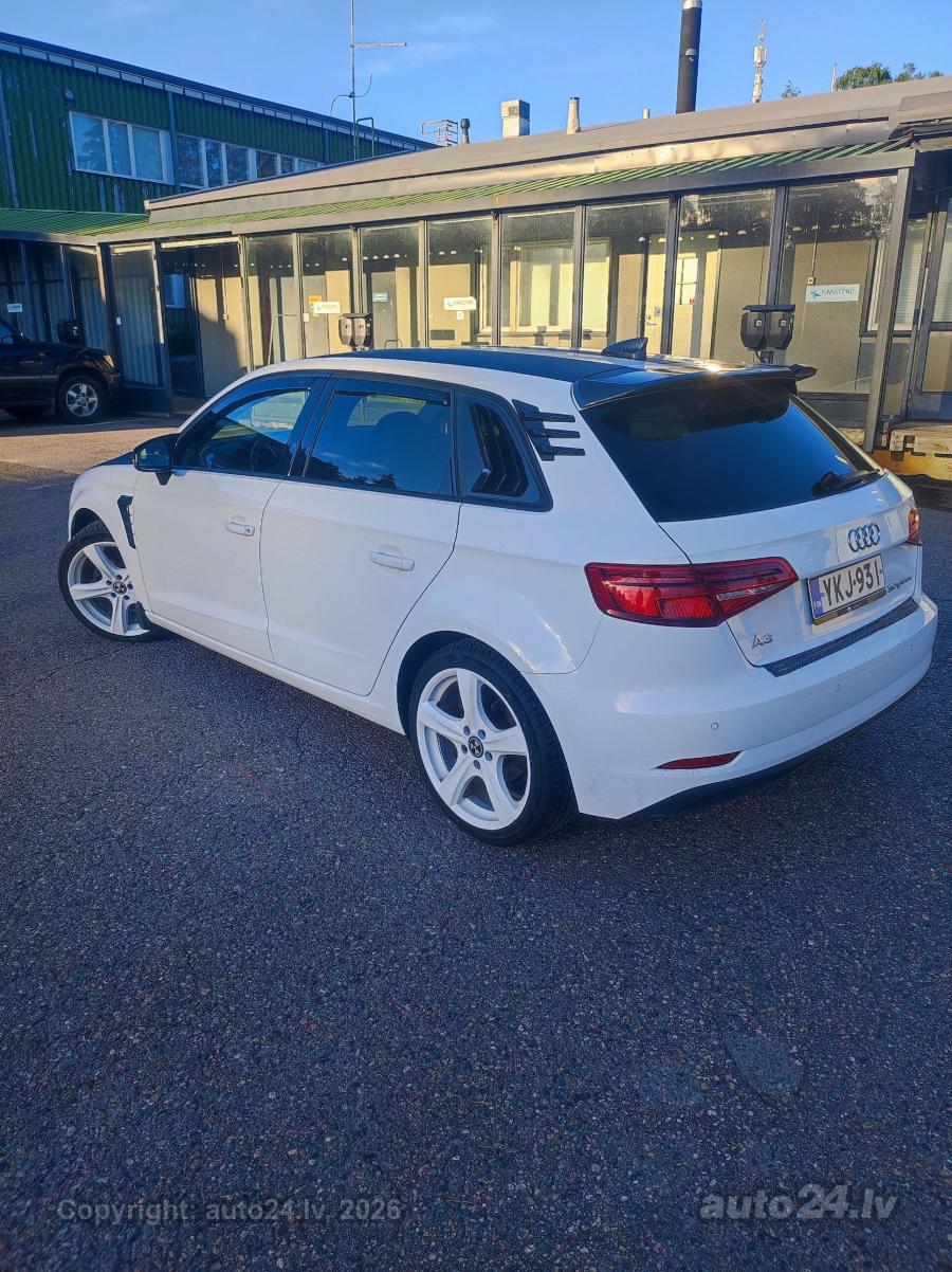 White Audi A3 2020 in Tallinn, with an engine capacity of 1.50 L and mileage of 214 thousand km for 17500 €, photo 6 on AUTOMOTO.COM.LV