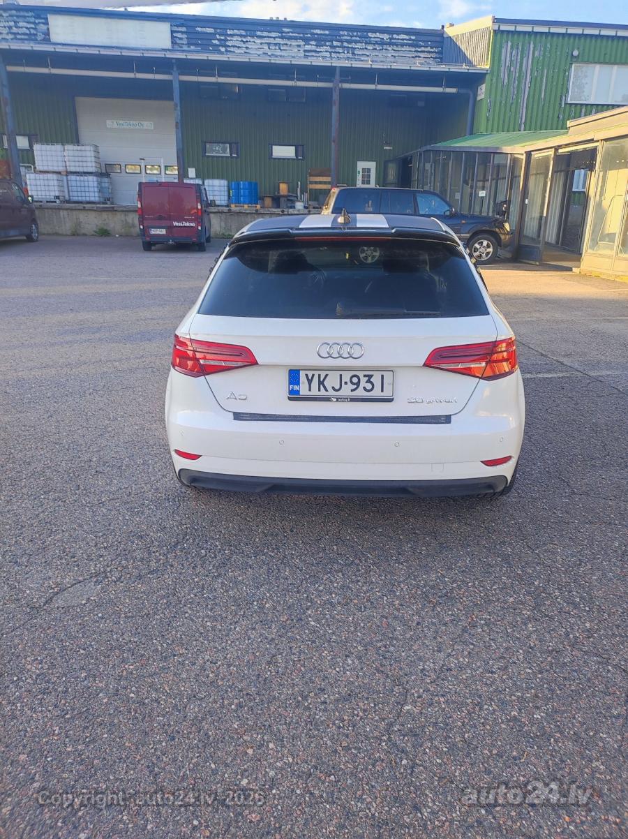 White Audi A3 2020 in Tallinn, with an engine capacity of 1.50 L and mileage of 214 thousand km for 17500 €, photo 10 on AUTOMOTO.COM.LV