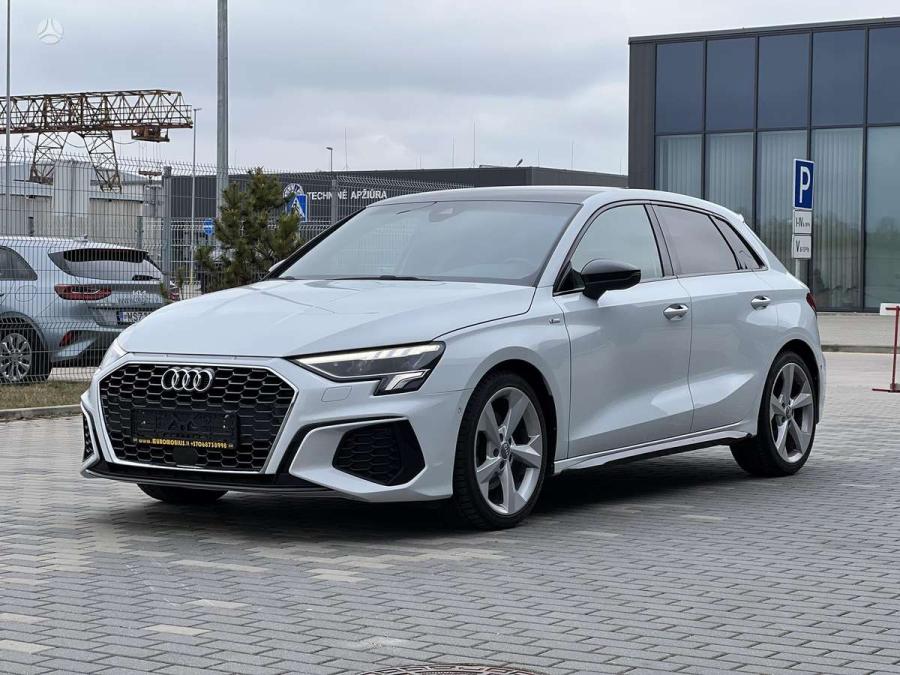White Audi A3 2020 in Siauliai, with an engine capacity of 1.97 L and mileage of 117 thousand km for 19900 €, photo 1 on AUTOMOTO.COM.LV