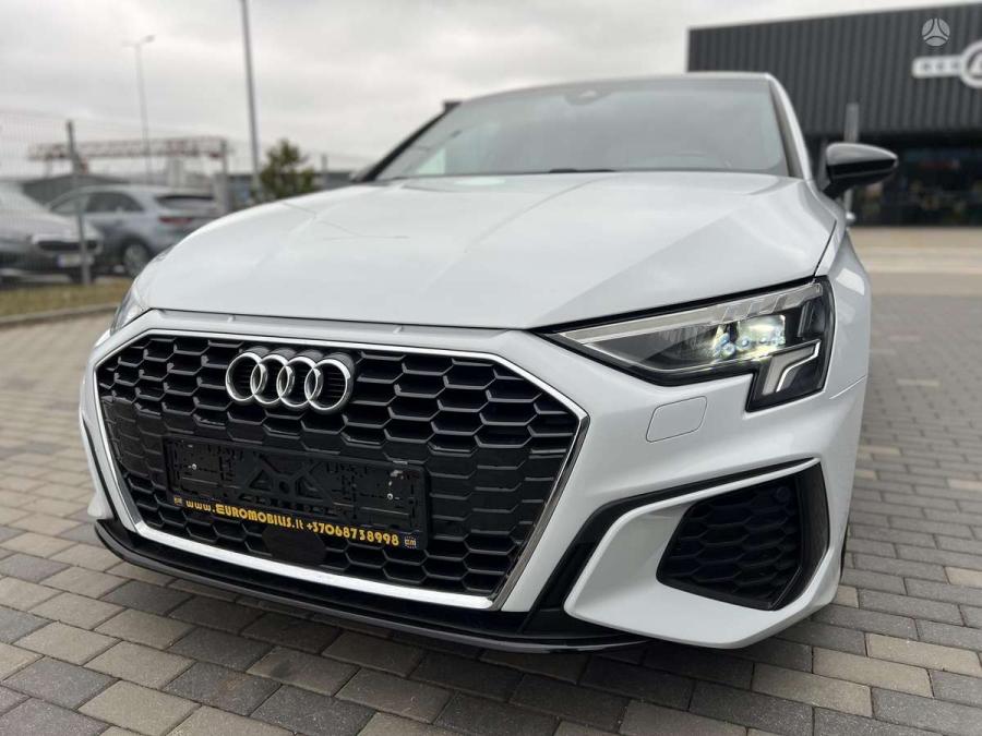 White Audi A3 2020 in Siauliai, with an engine capacity of 1.97 L and mileage of 117 thousand km for 19900 €, photo 11 on AUTOMOTO.COM.LV