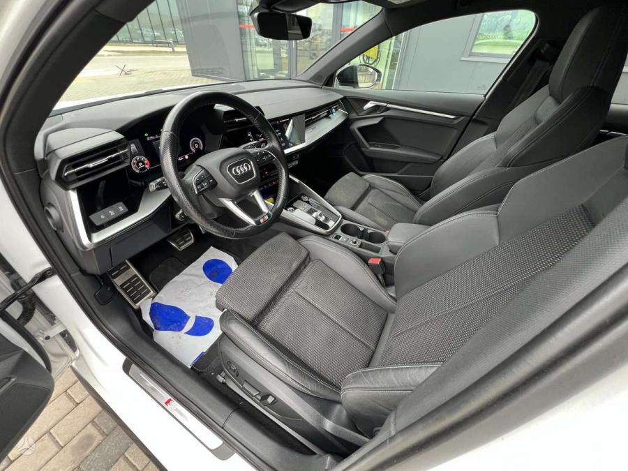 White Audi A3 2020 in Siauliai, with an engine capacity of 1.97 L and mileage of 117 thousand km for 19900 €, photo 18 on AUTOMOTO.COM.LV