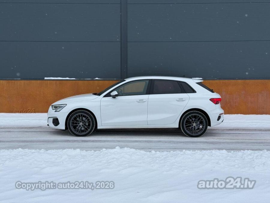 White Audi A3 2021 in Tallinn, with an engine capacity of 1.50 L and mileage of 77 thousand km for 20900 €, photo 5 on AUTOMOTO.COM.LV