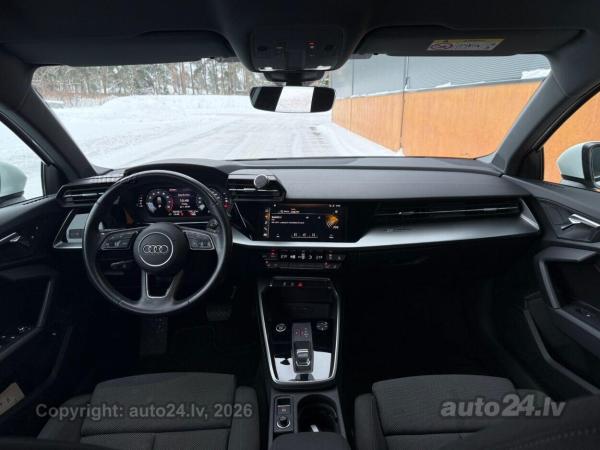 White Audi A3 2021 in Tallinn, with an engine capacity of 1.50 L and mileage of 77 thousand km for 20900 €, photo 8 on AUTOMOTO.COM.LV