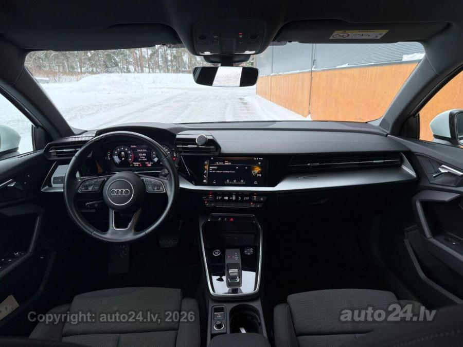 White Audi A3 2021 in Tallinn, with an engine capacity of 1.50 L and mileage of 77 thousand km for 20900 €, photo 8 on AUTOMOTO.COM.LV