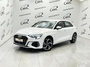 Balts Audi A3 2021 Avižieniai, ar dzinēja tilpumu 1.50 L un nobraukumu 6 tūkst. km par 25500 €, foto  vietnē AUTOMOTO.COM.LV