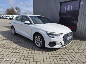 White Audi A3 2021 in Taurage, with an engine capacity of 2.00 L and mileage of 266 thousand km for 16940 €, photo 4 on AUTOMOTO.COM.LV