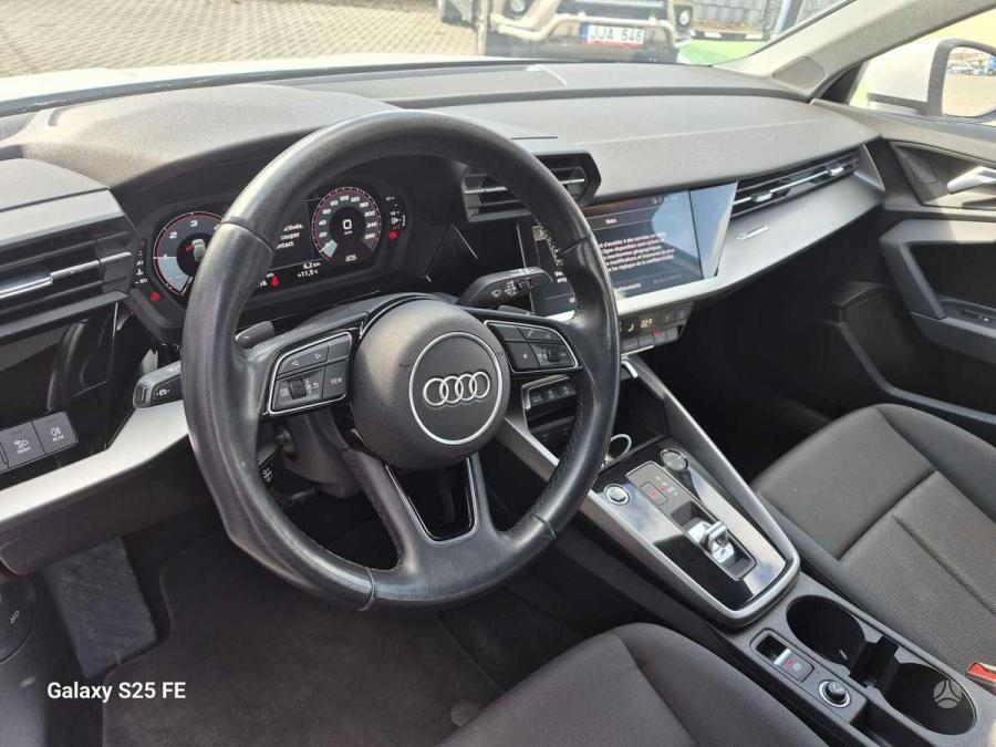White Audi A3 2021 in Taurage, with an engine capacity of 2.00 L and mileage of 266 thousand km for 16940 €, photo 8 on AUTOMOTO.COM.LV