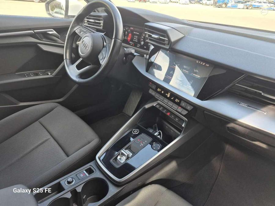 White Audi A3 2021 in Taurage, with an engine capacity of 2.00 L and mileage of 266 thousand km for 16940 €, photo 10 on AUTOMOTO.COM.LV