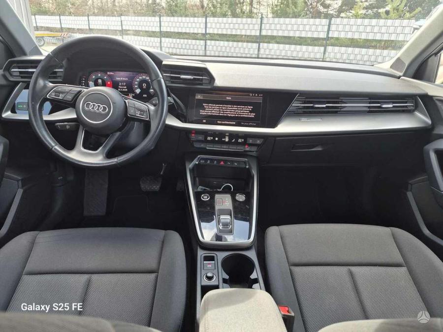 White Audi A3 2021 in Taurage, with an engine capacity of 2.00 L and mileage of 266 thousand km for 16940 €, photo 11 on AUTOMOTO.COM.LV