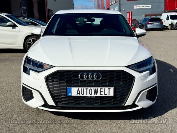 White Audi A3 2022 in Tallinn, with an engine capacity of 1.50 L and mileage of 79 thousand km for 19900 €, photo 4 on AUTOMOTO.COM.LV