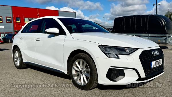 White Audi A3 2022 in Tallinn, with an engine capacity of 1.50 L and mileage of 79 thousand km for 19900 €, photo 5 on AUTOMOTO.COM.LV