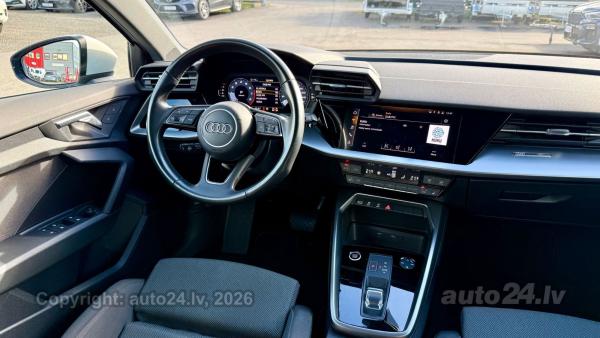 White Audi A3 2022 in Tallinn, with an engine capacity of 1.50 L and mileage of 79 thousand km for 19900 €, photo 11 on AUTOMOTO.COM.LV