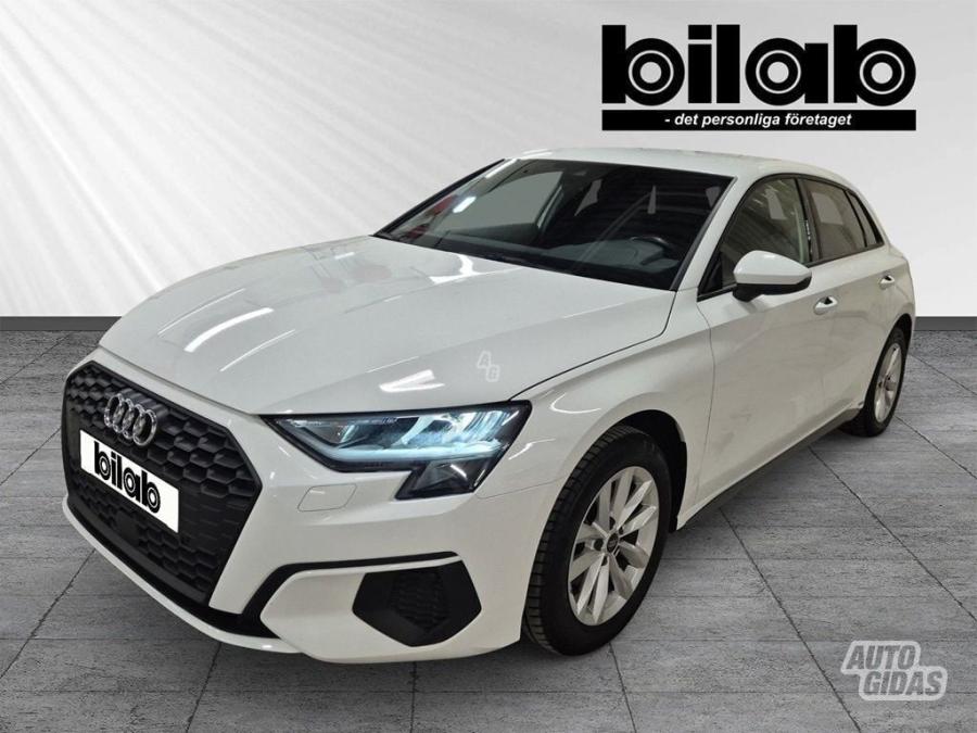 White Audi A3 2023 in Kaunas, with an engine capacity of 0.00 L and mileage of 45 thousand km for 23450 €, photo 1 on AUTOMOTO.COM.LV