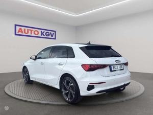 White Audi A3 2024 in Kaunas, with an engine capacity of 1.50 L and mileage of 20 thousand km for 28999 €, photo 4 on AUTOMOTO.COM.LV