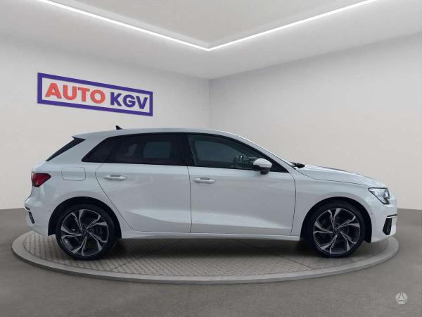 White Audi A3 2024 in Kaunas, with an engine capacity of 1.50 L and mileage of 20 thousand km for 28999 €, photo 7 on AUTOMOTO.COM.LV