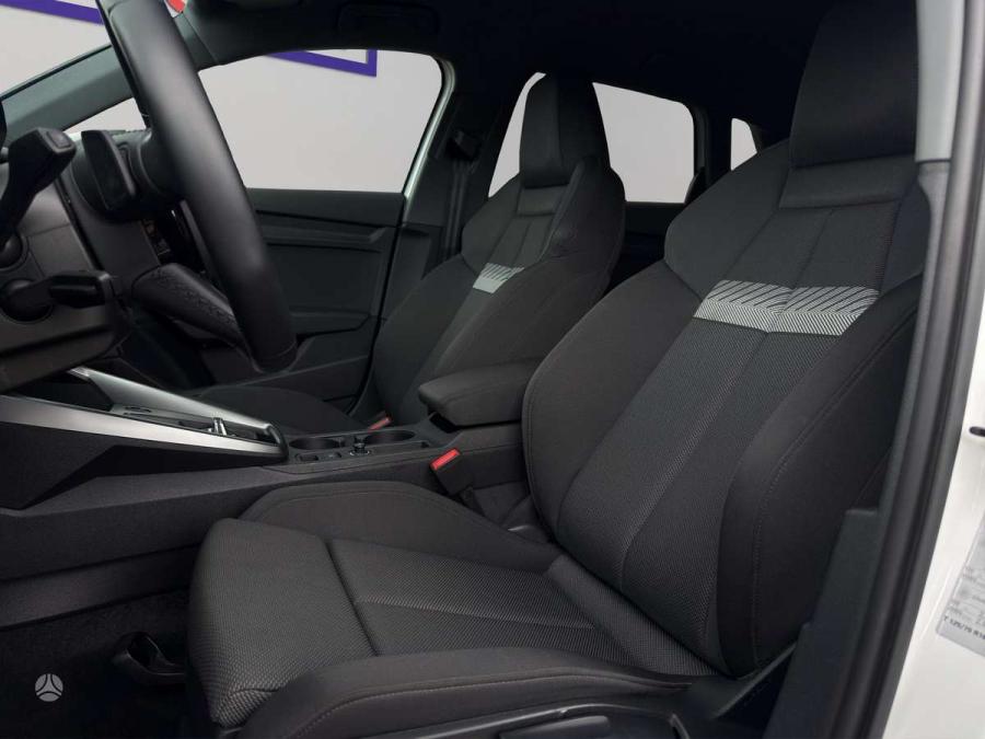 White Audi A3 2024 in Kaunas, with an engine capacity of 1.50 L and mileage of 20 thousand km for 28999 €, photo 15 on AUTOMOTO.COM.LV