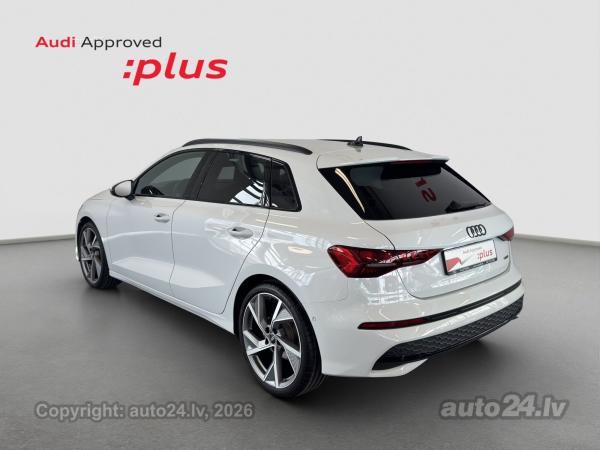 White Audi A3 2025 in Tallinn, with an engine capacity of 2.00 L and mileage of 7 thousand km for 39900 €, photo 4 on AUTOMOTO.COM.LV