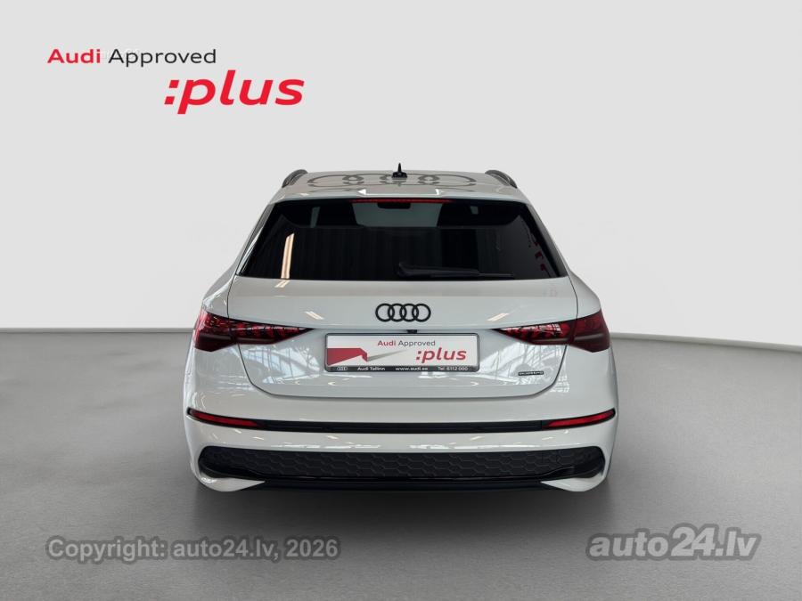 White Audi A3 2025 in Tallinn, with an engine capacity of 2.00 L and mileage of 7 thousand km for 39900 €, photo 6 on AUTOMOTO.COM.LV