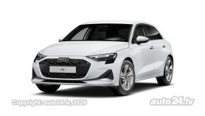 Balts Audi A3 2025 Tallina, ar dzinēja tilpumu 1.50 L un nobraukumu 19 tūkst. km par 31900 €, foto  vietnē AUTOMOTO.COM.LV