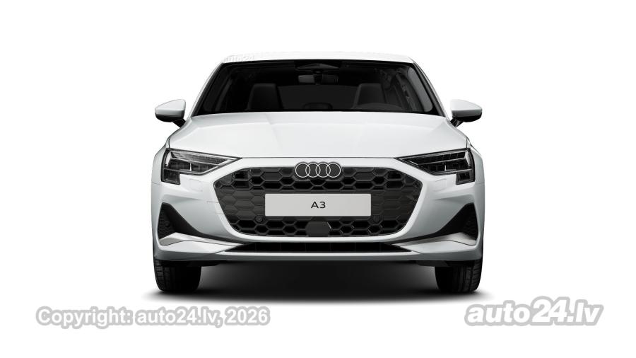 White Audi A3 2025 in Tallinn, with an engine capacity of 1.50 L and mileage of 19 thousand km for 31900 €, photo 4 on AUTOMOTO.COM.LV