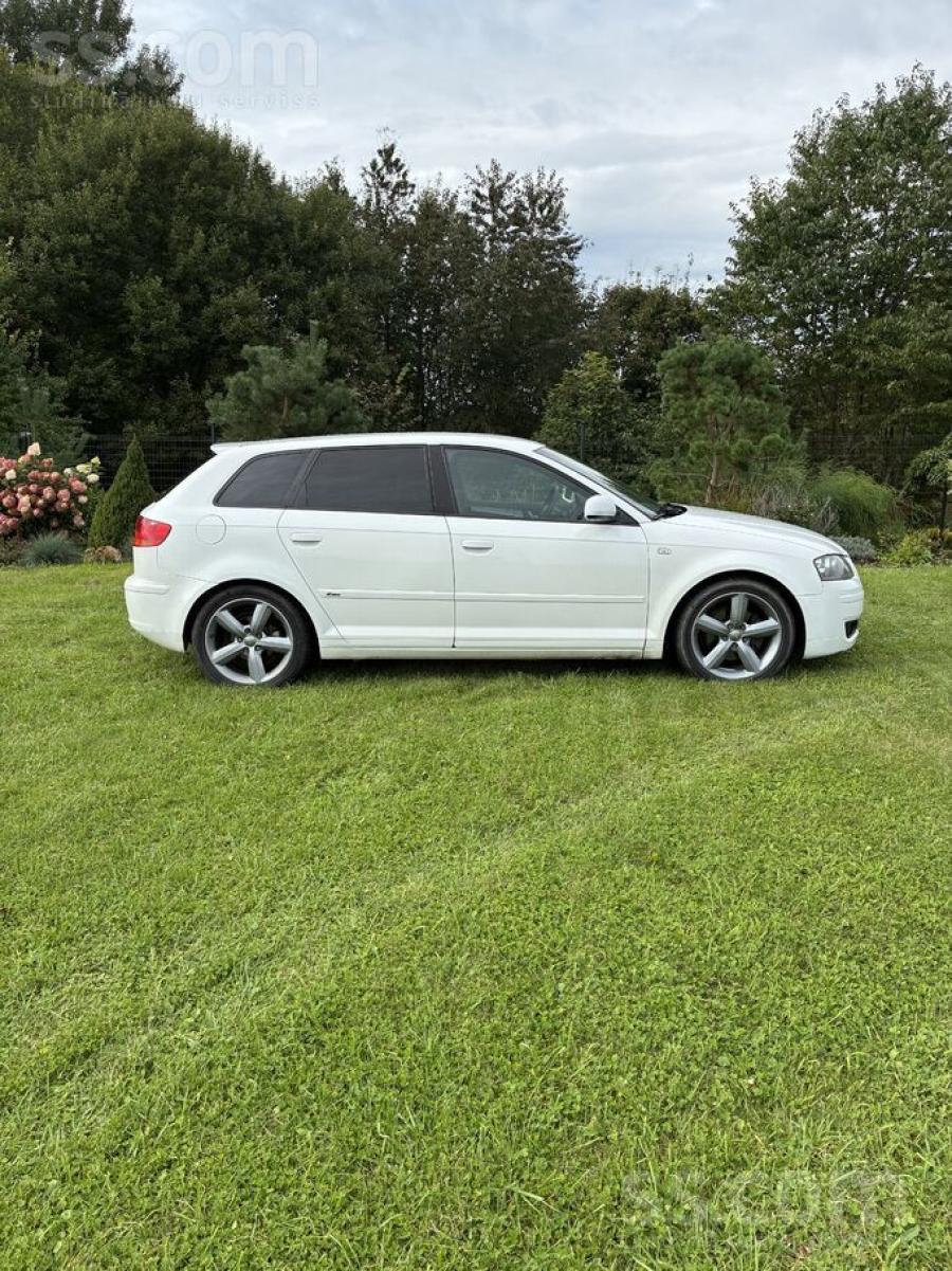 White Audi A3 2007 in Talsi, with an engine capacity of 2.00 L and mileage of 289 thousand km for 2350 €, photo 4 on AUTOMOTO.COM.LV