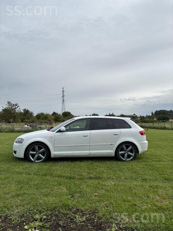 White Audi A3 2007 in Talsi, with an engine capacity of 2.00 L and mileage of 289 thousand km for 2350 €, photo 5 on AUTOMOTO.COM.LV