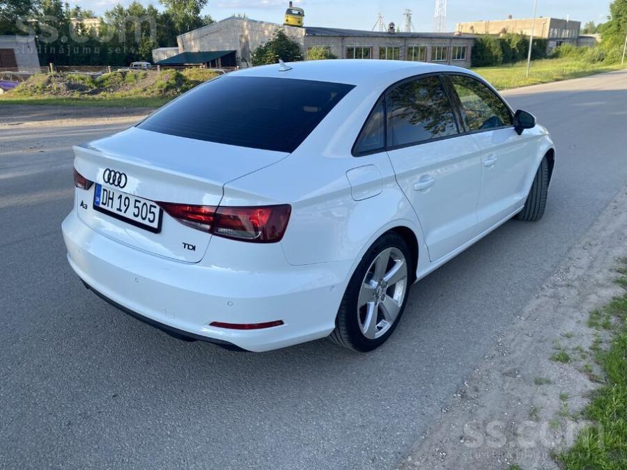 White Audi A3 2014 in Ludza, with an engine capacity of 2.00 L and mileage of 0 thousand km for 14800 €, photo 6 on AUTOMOTO.COM.LV