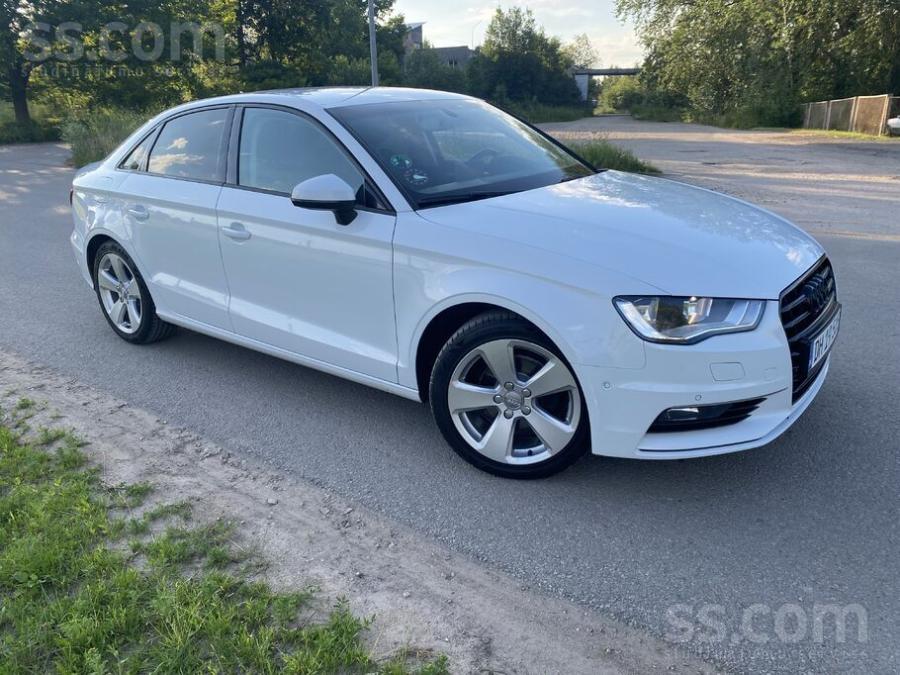 White Audi A3 2014 in Ludza, with an engine capacity of 2.00 L and mileage of 0 thousand km for 14800 €, photo 8 on AUTOMOTO.COM.LV